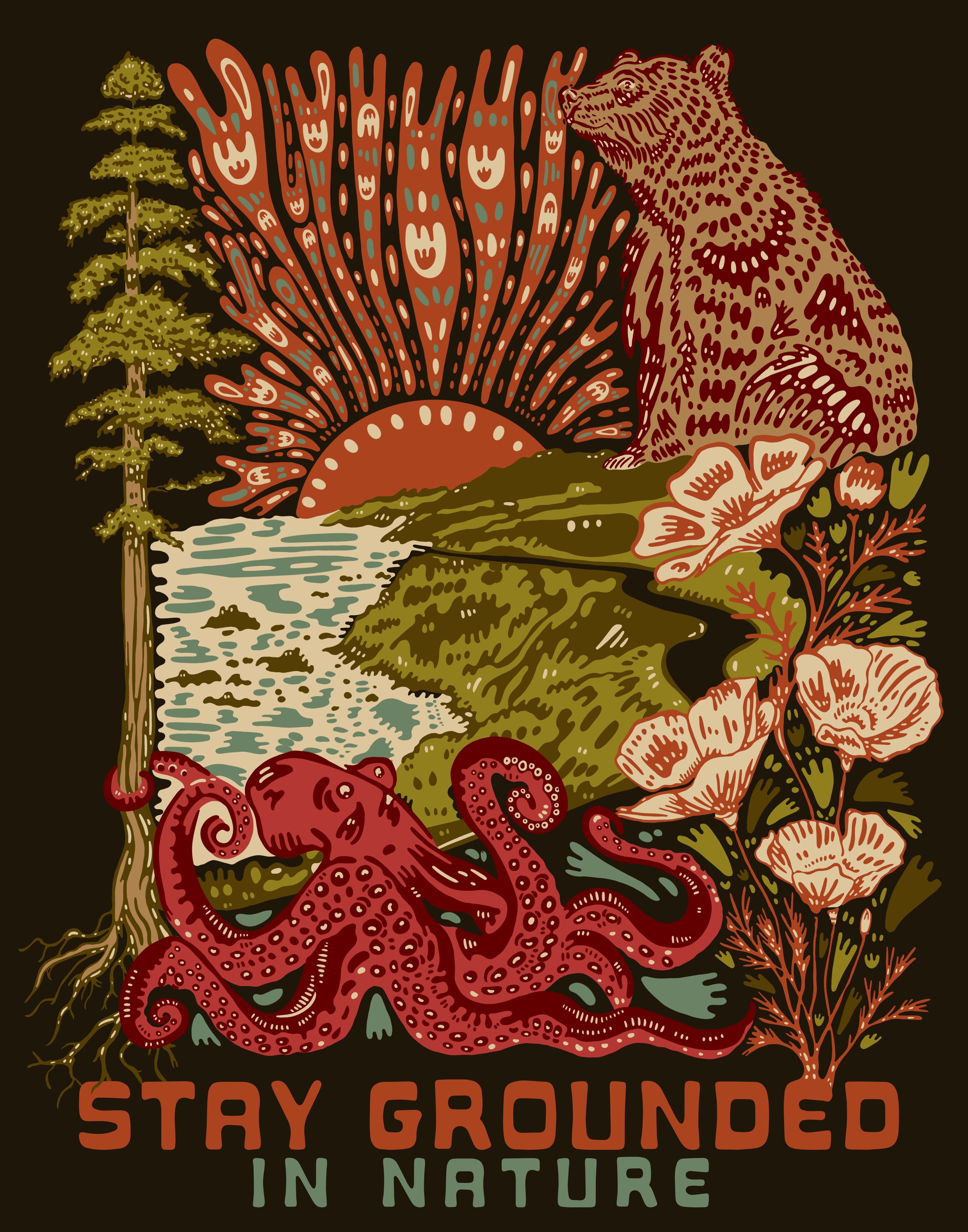 Stay Grounded Print PREORDER – Moody Moon Company
